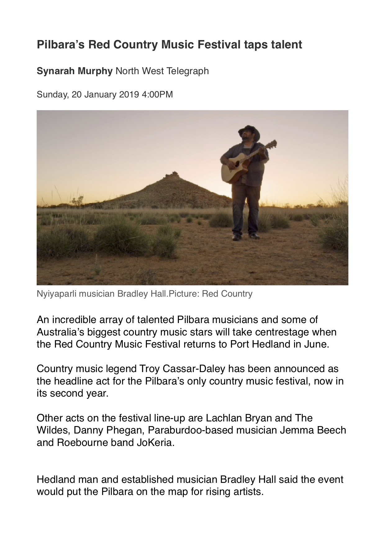 Media & Testimonials - Bradley Hall